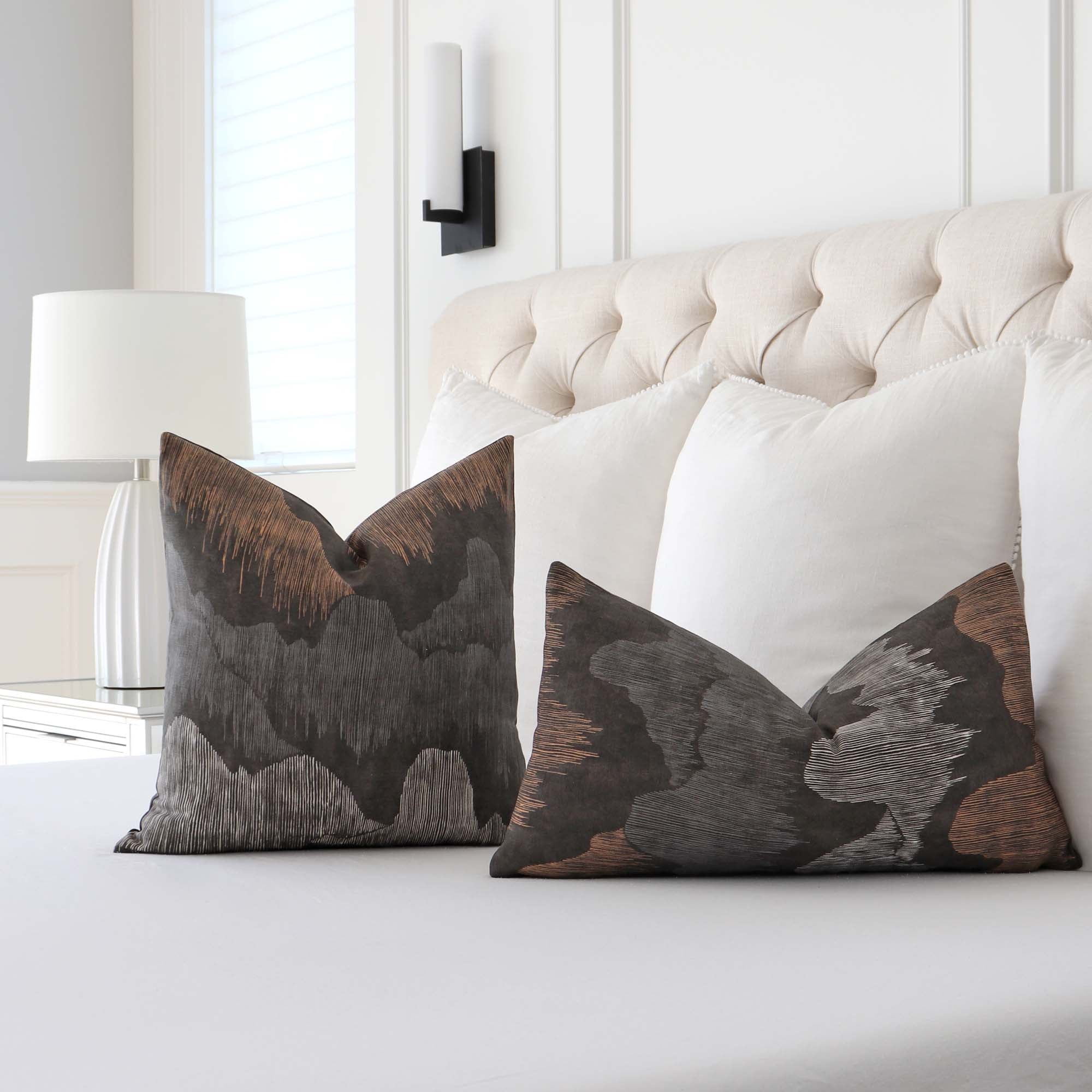 Black Designer Decorative Throw Pillows | Chloe and Olive - Chloe & Olive