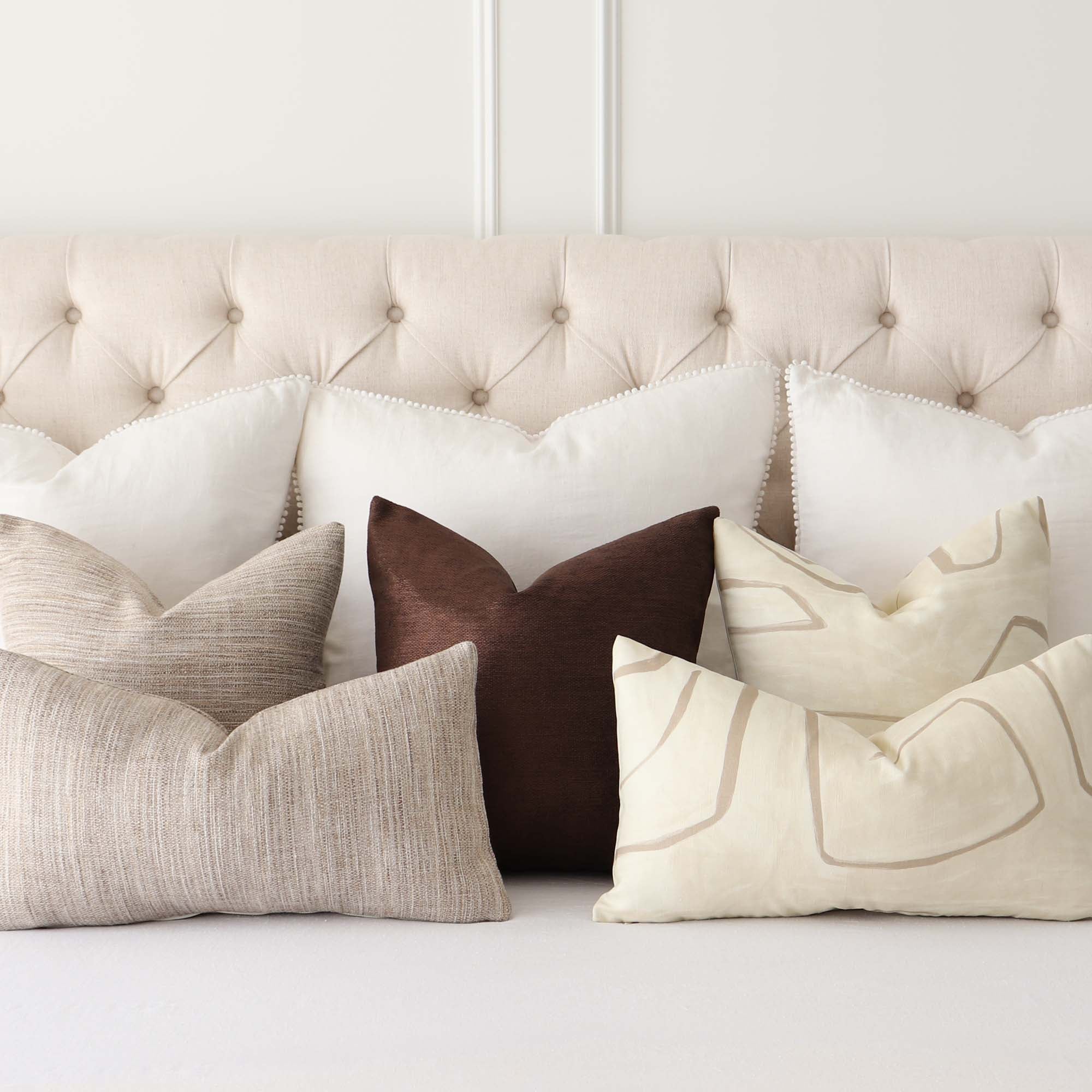 Neutral Color Throw Pillows for the Home | Chloe & Olive