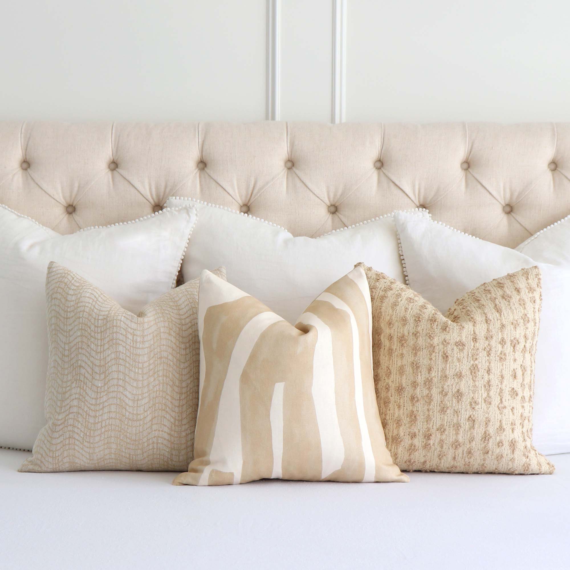 Handcrafted Brown Decorative Throw Pillows | Chloe & Olive