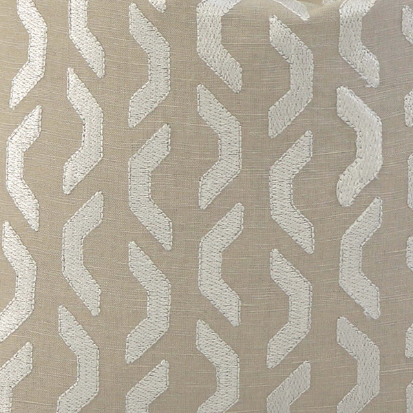 Coronado Embroidery Beige / 4x4 inch Fabric Swatch - Chloe & Olive
